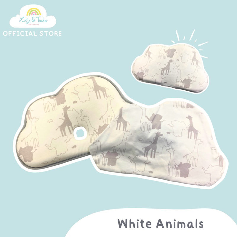 Lily and Tucker Baby Memory Foam Pillow with washable cotton cover bun ...